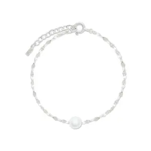 ESTERAH Floating Pearl Bracelet - Silver
