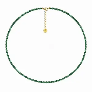 GAJÚ Fira Necklace Raw Emerald Root - Green
