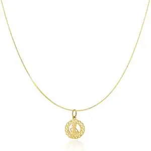 Maya Brenner Designs Zodiac Necklace Gemini - Gold