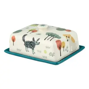 Hannah Turner Dog Butter Dish - Blue