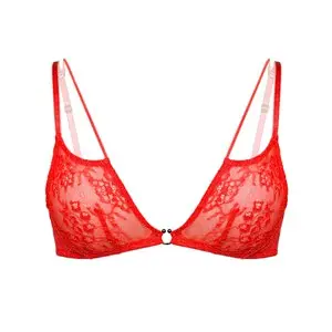 MONIQUE MORIN LINGERIE Amphitrite Bralette Fire - Red