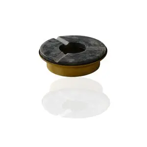 MARLETH Round Marble & Brass Ashtray – Anthracite - Grey
