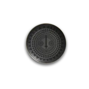 Mojjere Porcelain Catchall Matte & Gold Design Size - Black