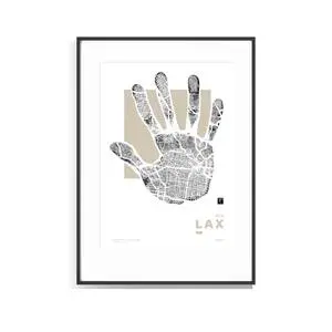 Curiosity Snug Neutrals Hi-five Series Lax Los Angeles Limited Edition Print - Beige