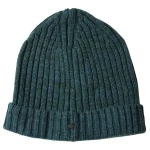 LORDS OF HARLECH Green / Blue Bob Beanie In Hunter - Green/blue