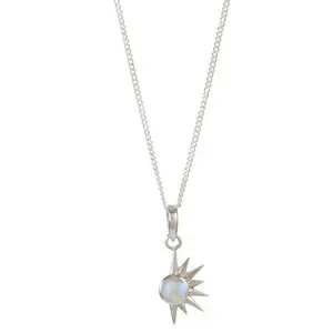 CHARLOTTE'S WEB JEWELLERY Total Eclipse Necklace Moonstone - Silver