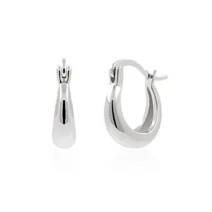 Côté Caché Mini Creole Hoop Earring - Silver