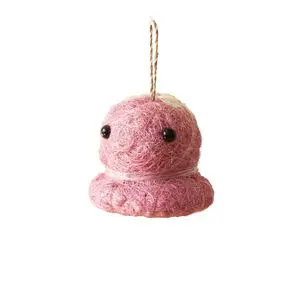 Likhâ Coco Coir Animal Planter Octopus - Pink