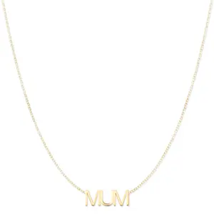 Maya Brenner Designs Mum Necklace Yellow - Gold