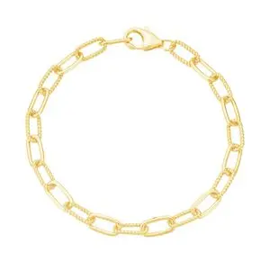 NAZZAR Twist Paperclip Chain Bracelet - Gold