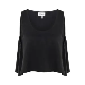LILAMIE Soho Loose Fit Summer Tank Top - Black