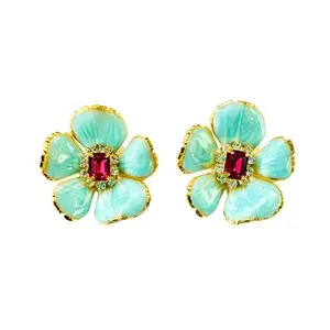 THE PINK REEF Small Sea Floral - Blue