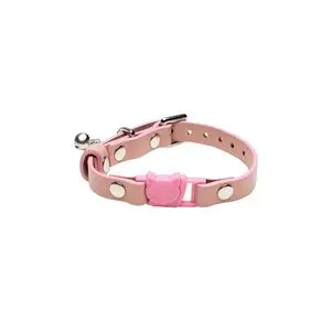 Zoë Pet Atelier Leather Cat Collar - Pink