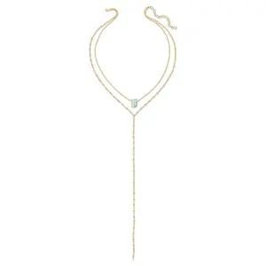 HEATHER HAWKINS 14k Gold-filled Sky Topaz Y Necklace - Blue