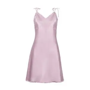 SASHA LA MER Giselle Silk Slip Dress, Color Bubblegum - Pink
