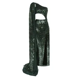 Nur Karaata Cut Out Evening Dresses