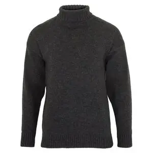 PAUL JAMES KNITWEAR Merino Wool Roll Neck Jumper - Black