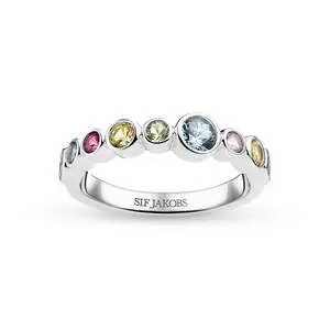 SIF JAKOBS JEWELLERY Ring Sardinien Multicolour - Silver
