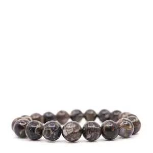 Shar Oke Neutrals Turritella Agate Bracelet - Brown