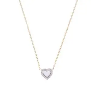 SHYMI Enamel & Pave Mini Heart - White