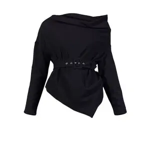 MEEM LABEL Theo Long Sleeved Top - Black