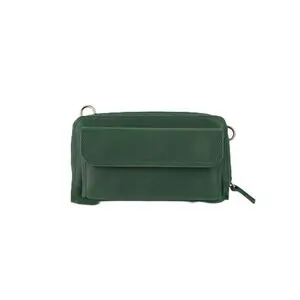 SPRINGMOONATELIER Handmade Deep Leather Crossbody Bag - Green