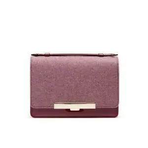 DANNI RO Dr. Clutch- Compact Purse Bordeaux Color - Pink