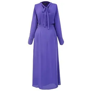 SMART AND JOY V-neckline Long Blouse-dress - Purple