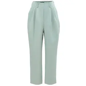 SMART AND JOY Belted Carrot Pants Neutrals - Orange