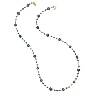 FARRA Removable Freshwater Pearls Glasses Chain - Black