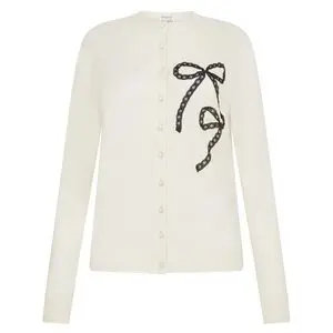 LISA THE LABEL Angel Baby Love Cardigen In Créme - White