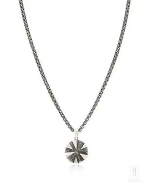 THE JEWELZ Helios Sterling Pendant Oxidized Finish Pendant - Silver