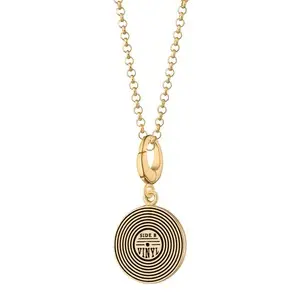 LILY CHARMED Plated Vinyl Record Charm Necklace