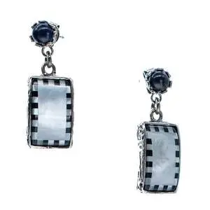 Gem Kingdom Onyx Earrings For Women
