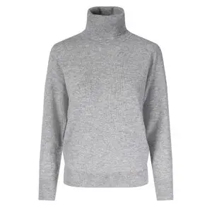 TIRILLM Cassie" Cashmere Turtle Neck Pullover - Grey