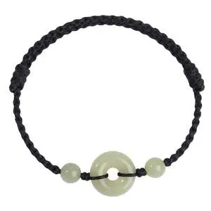 SEREE Baby Collection Peace Buckle Woven Baby Bracelet Anklet - Black