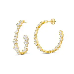 SHYMI Multi Shape Hoop Earrings - Gold