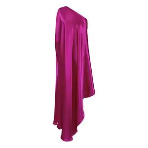 SASHA LA MER Beatrice Silk Dress, Color Fuchsia - Pink