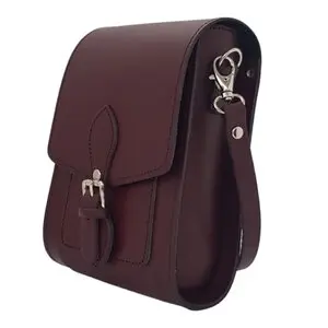 ZATCHELS Handmade Leather Festival Phone Bag Marsala - Red