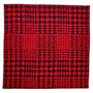 RICHARD ALLAN LONDON Black / Red Red Scot Silk Neckerchief - Black/red