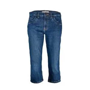 LOVE AND NOSTALGIA Little Gath Capri Jean Dark Vintage - Blue