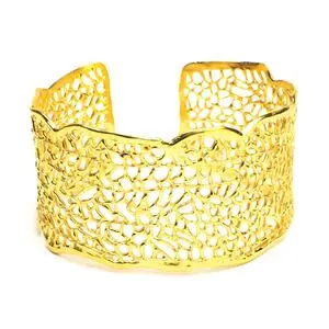 LEXI JEWELRY Sea Goddess Organic Sea Fan Cuff Bracelet - Gold