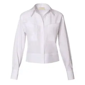 AGGI BY HALEWSKI Robin Bright Long Sleeve Shirt - White