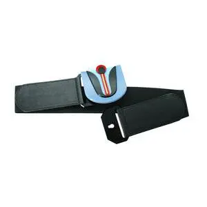 GISSA BICALHO Black / Blue Handmade Acrylic Belt Nimphea Blue - Black/blue