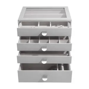 STACKERS Classic Jewelry Box Pebble Set Of Four Drawers - Grey