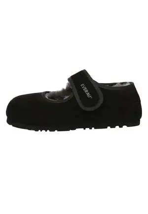 EVERAU AUSTRALIA Teal Adjustable Strap Slippers - Black