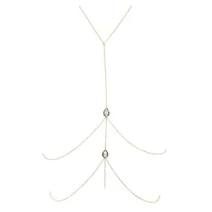 STUDIO BALOGE Suspendue Goutte Body Chain - Gold