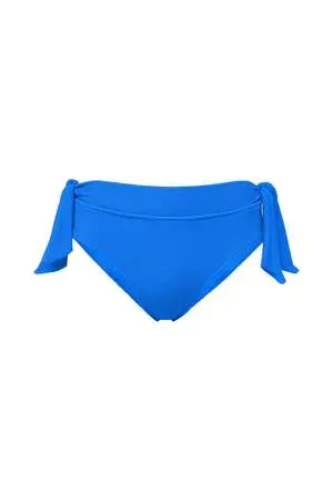 CHANGE OF SCENERY Double Tie Midrise Bottom Grotto Textured Stripe - Blue