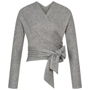 MARIANNA DÉRI Knitted Wrap Top - Grey