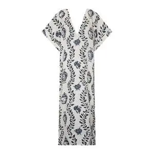 AGUACLARA Dynastie Long Tunic Kaftan With Exclusive Print